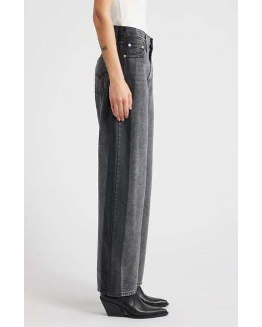 Levi's Stripe Baggy Dad Jeans in Gray | Lyst