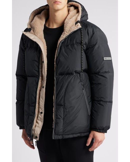 UGG Shasta Genuine Shearling 700 Fill Power Down Jacket in Black for ...