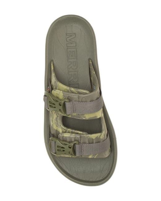 Merrell Hut Ultra Wrap Sport Slide Sandal in Green for Men | Lyst