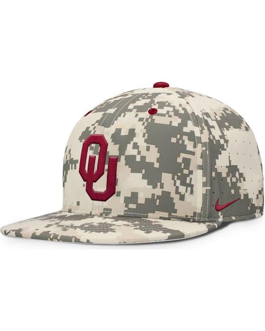 Nike Digital Oklahoma Sooners 2025 Dugout True Performance Fitted Hat in Metallic for Men | Lyst