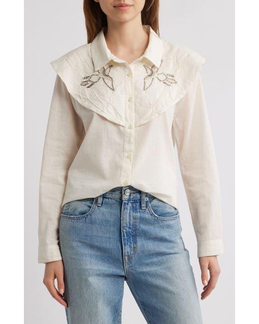 The Great The Beaded Partridge Shirt in Natural | Lyst