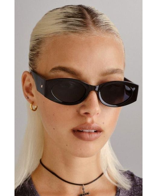 Le Specs Mermaiden 52Mm Rectangular Sunglasses in Blue | Lyst