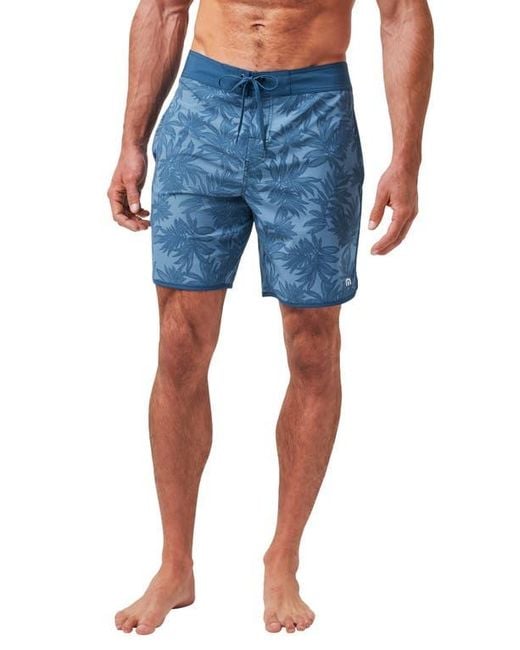 Travis Mathew No Wake Zone Board Shorts in Blue for Men | Lyst