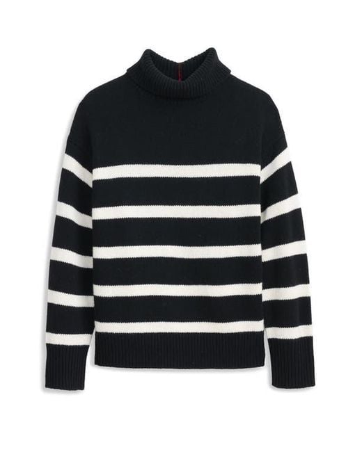Alex Mill Nottinghill Turtleneck Wool Blend Sweater in Black | Lyst