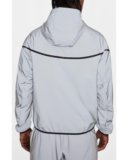 Nike Tech Woven Flash Hooded Jacket in Gray for Men | Lyst