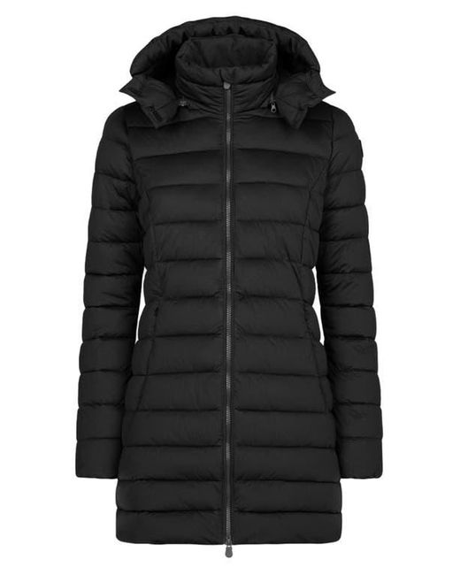 Save The Duck Dorothy Water Repellent Puffer Jacket With Removable Hood in Black | Lyst