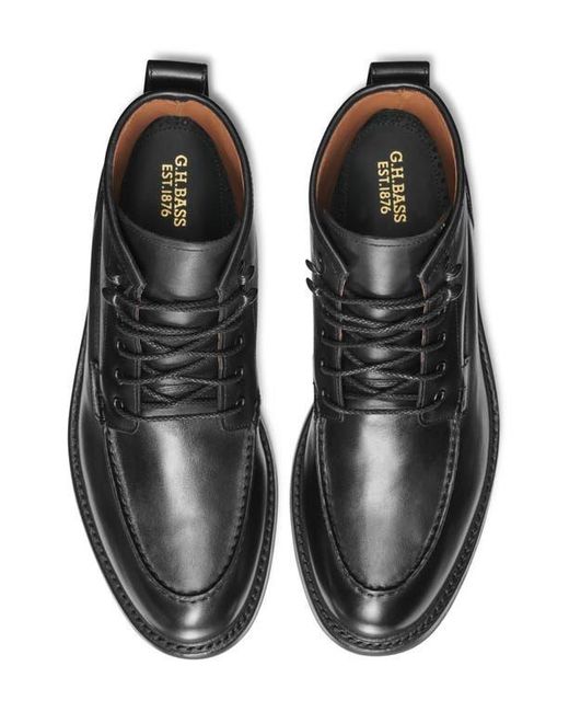 G.H. Bass & Co. Chase Moc Toe Boot in Black for Men | Lyst
