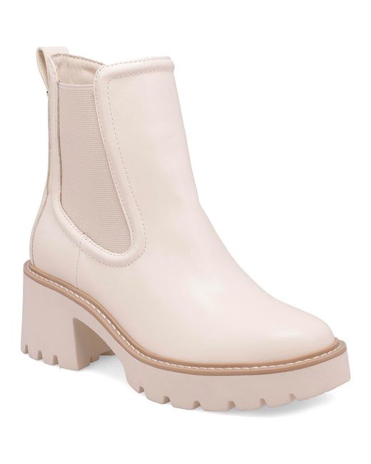 MIA Noylynn Platform Chelsea Boot in Natural | Lyst