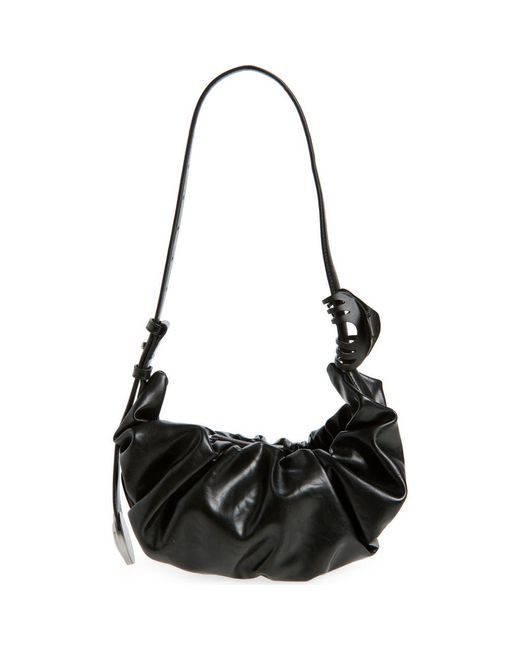 DIESEL Grab-D Faux Leather Hobo in Black | Lyst