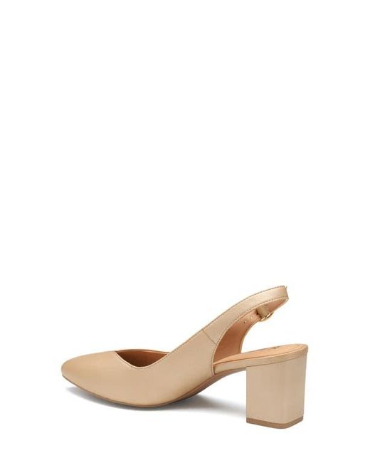 Johnston & Murphy Vicki Slingback Pump in Natural | Lyst