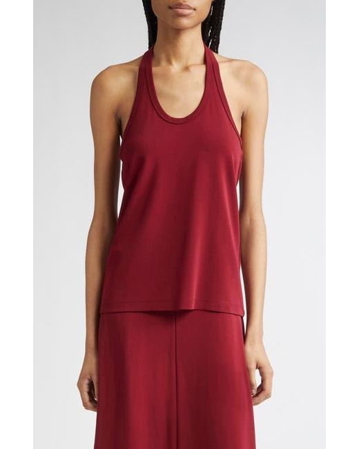 BITE STUDIOS Violette Jersey Halter Top in Red | Lyst