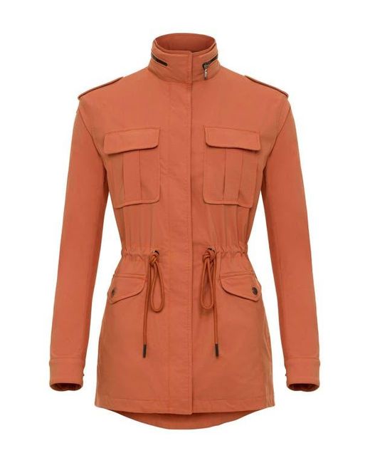 Anatomie Courtney Oversized Utility Jacket in Orange | Lyst