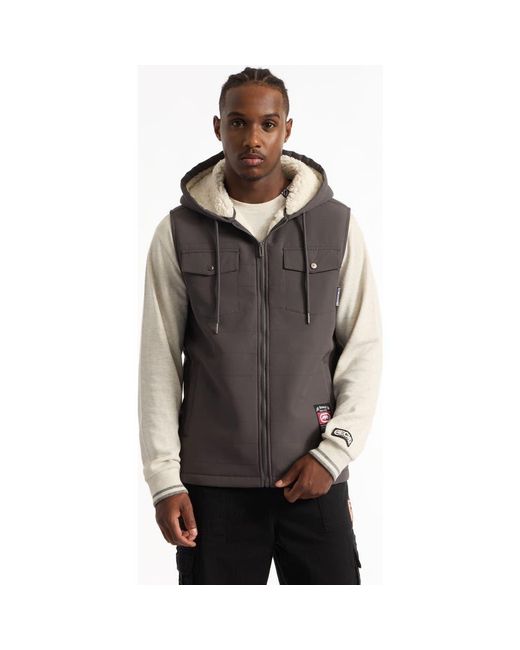 Ecko' Unltd Shearling Vest in Gray for Men | Lyst