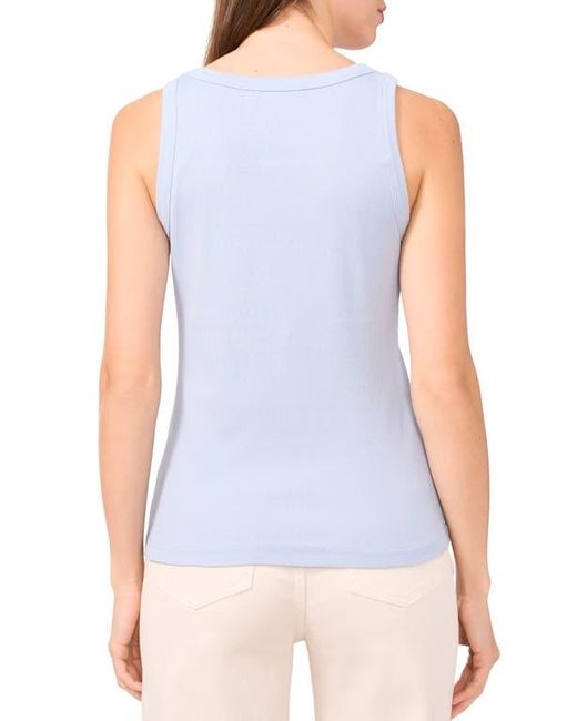 Halogen® Rib Tank in Blue | Lyst