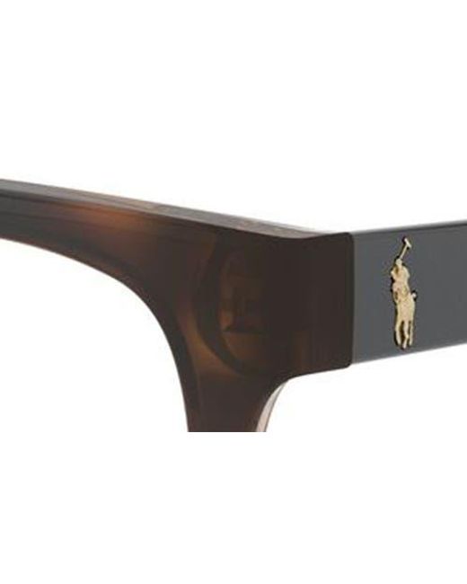 Polo Ralph Lauren 56Mm Rectangular Optical Glasses | Lyst