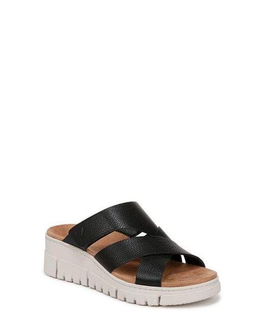 Vionic Uptown Sunset Slide Sandal in Black | Lyst