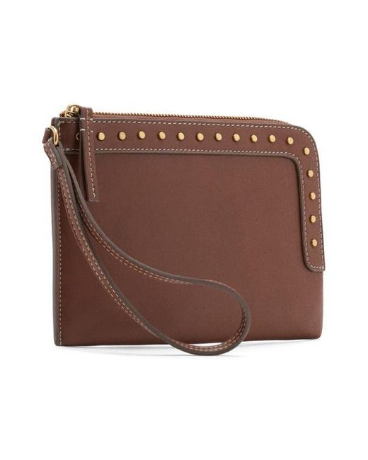 Mango Stud Detail Faux Wristle in Brown | Lyst