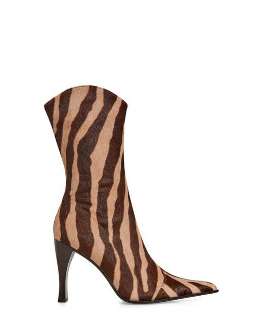 Jeffrey Campbell Be Bold Genuine Calf Hair Boot in Brown | Lyst