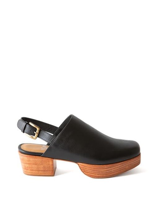 Fortress Betty Slingback Platform Clog in Black | Lyst