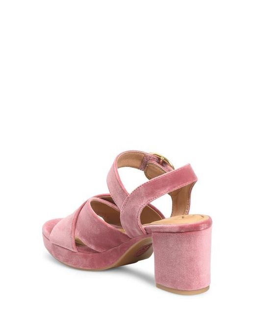 Söfft Lizzie Ankle Strap Platform Sandal in Pink | Lyst