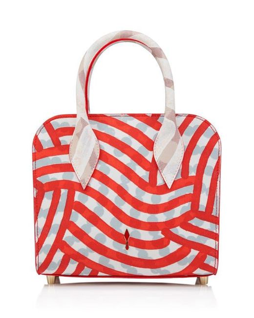 Christian Louboutin Mini Eloise Gaagal Spikes Top Handle Bag in Red | Lyst