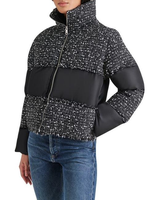 Steve Madden Snowdrop Quilted Puffer Jacket in Black | Lyst