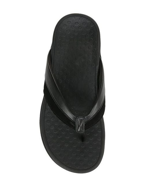 Vionic Shore Flip Flop in Black | Lyst