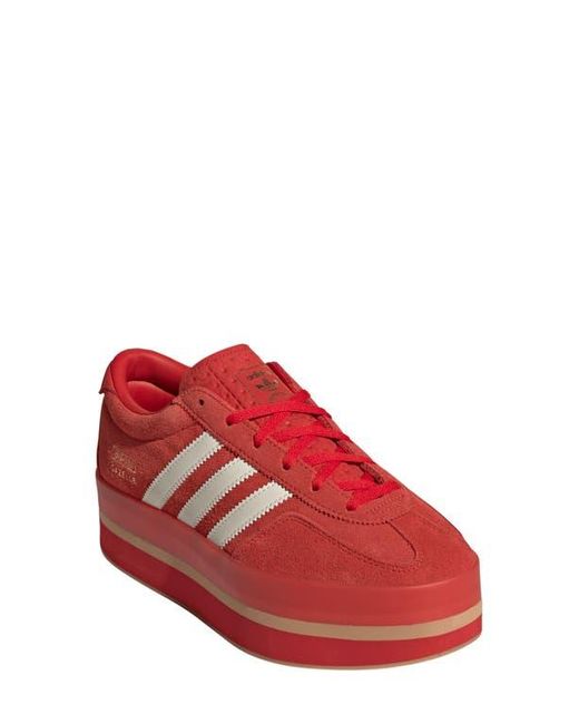adidas Gazelle Stack Platform Sneaker in Red | Lyst
