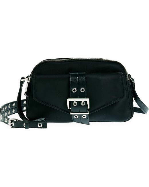 Ganni Bucky Recycled Nylon Camera Bag in Black | Lyst