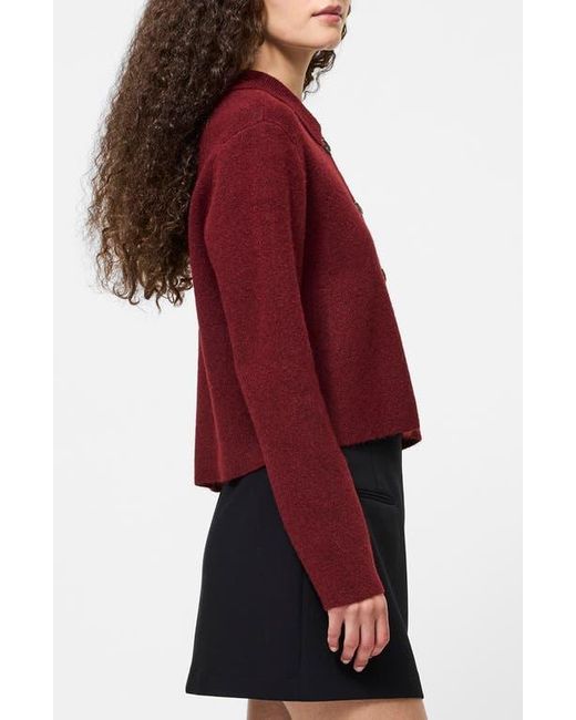 French Connection Ellie Collared Crop Cardigan | Lyst