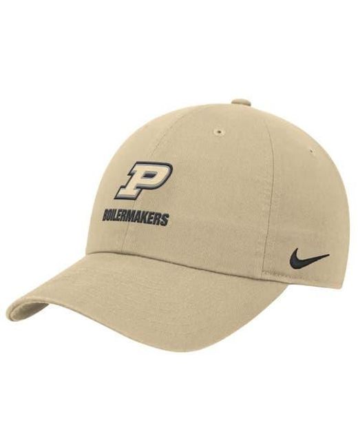 Nike Purdue Boilermakers 2025 On-Field Club Adjustable Hat in Natural ...