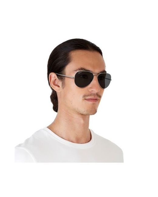 Ray-Ban Original 62Mm Oversize Aviator Sunglasses in Gray | Lyst