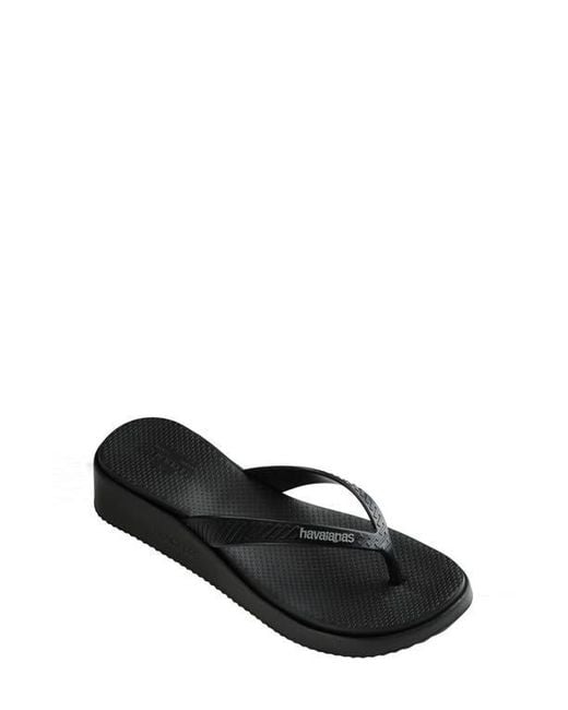 Havaianas High Platform Flip Flop in Black | Lyst