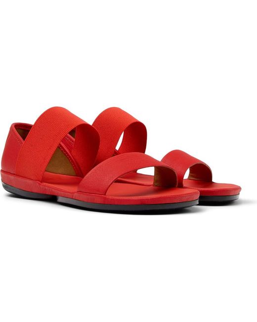 Camper Right Nina Sandal in Red | Lyst
