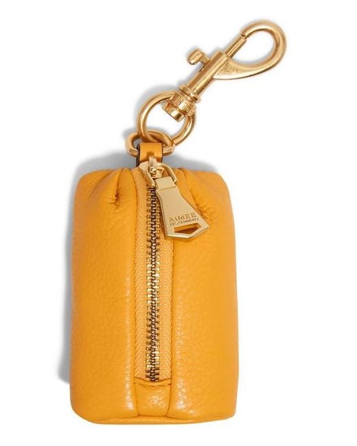 Aimee Kestenberg Tamitha Leather Key Fob in Orange | Lyst