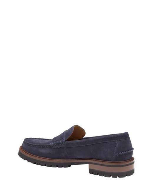 Johnston & Murphy Collier Penny Loafer in Blue for Men | Lyst