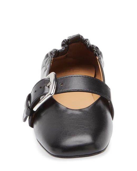 Ganni Mary Jane Ballet Flat in White | Lyst