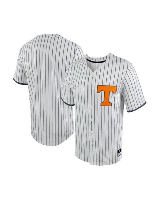 Nike Tennessee Volunteers Pinstripe Replica Full-Button Baseball Jersey ...