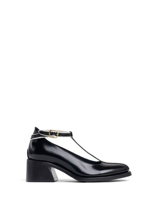 The Office Of Angela Scott Miss Beverly Ankle Strap Pump in Black | Lyst