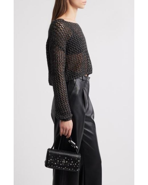 Marc Jacobs The Mini Studded Leather Dual Bag in Black | Lyst