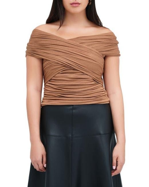 MARCELLA Alyssa Infinity Jersey Top in Blue | Lyst