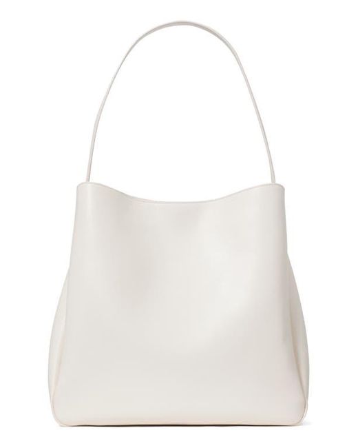 Kate Spade Large Grace Leather Shoulder Bag in White | Lyst