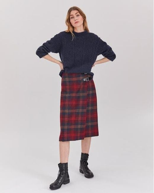 Celtic & Co. Midi Celt Kilt in Blue | Lyst