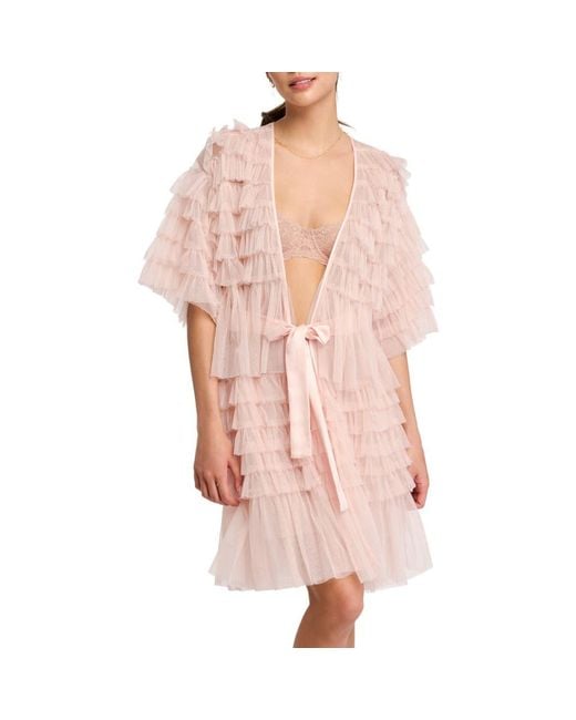 Rya Collection Froufrou Tulle Robe in Pink | Lyst