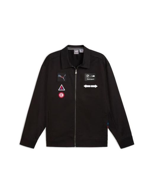 PUMA Bmw M4 Motorsport Zip-Up Coach Jacket in Black for Men | Lyst