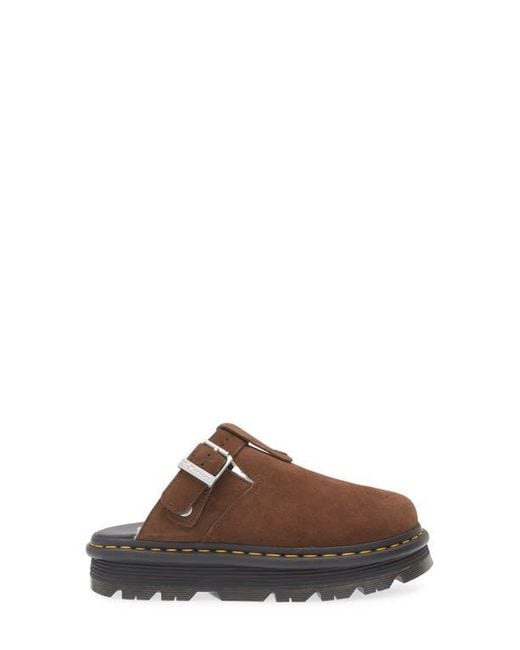 Dr. Martens Zebzag Clog in Brown | Lyst