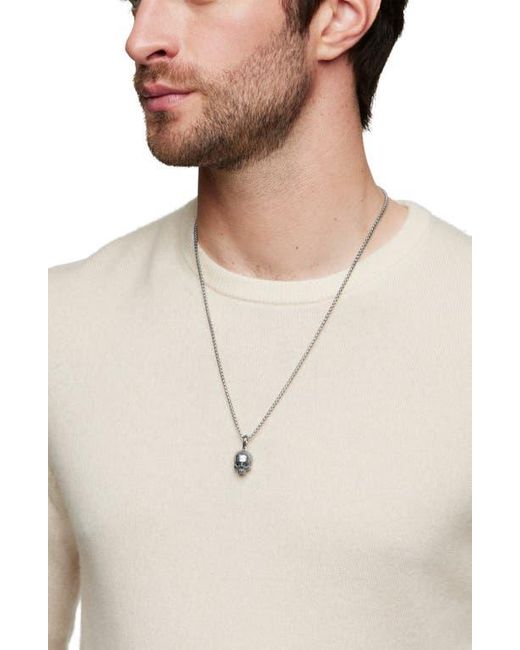 David Yurman Memento Mori Sterling Skull Amulet in White | Lyst