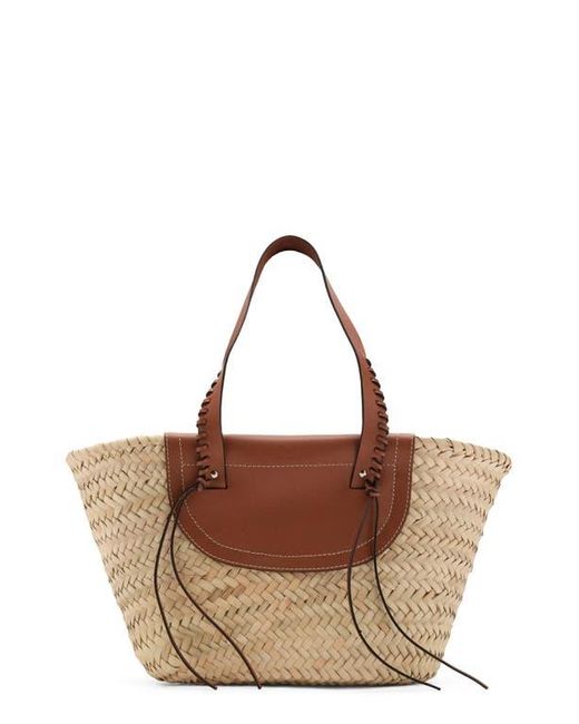 Mango Large Straw Basket Bag in Brown | Lyst