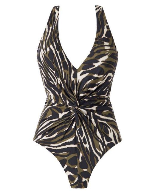 Magicsuit Safari Sands Drew Strappy One-Piece Swimsuit in Black | Lyst