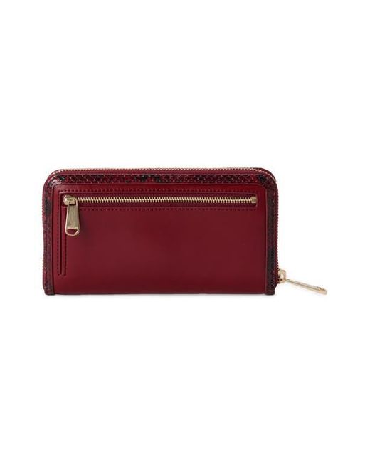 Brahmin Suri Leather Zip Wallet in Red | Lyst